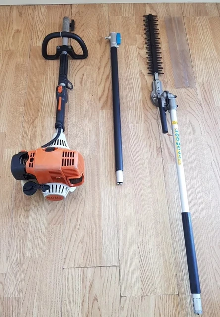 STIHL KOMBI KM90 Multi Tool With Hedge Trimmer And Extension. Posted ...