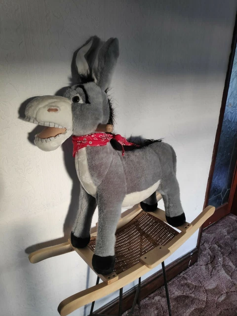 UNIVERSAL DONKEY FROM Shrek rocking horse plush toy £14.99 - PicClick UK