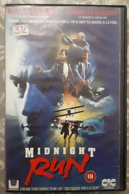 MIDNIGHT RUN CIC Big Box Ex Rental VHS Pre/Post Cert Reversible Sleeve ...