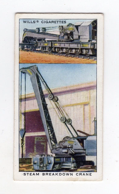 WILLS - RAILWAY Equipment 1934. Steam breakdown train $3.99 - PicClick AU