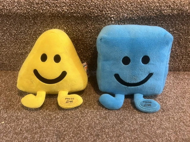 CBEEBIES MISTER MAKER I Am A Shape Small Soft Plush Toy Triangle Yellow ...