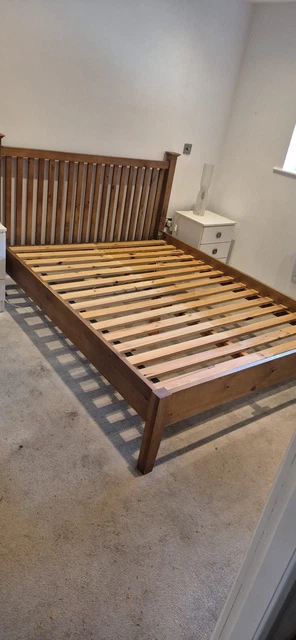 WOODEN KING SIZE Bed Frame £52.70 - PicClick UK