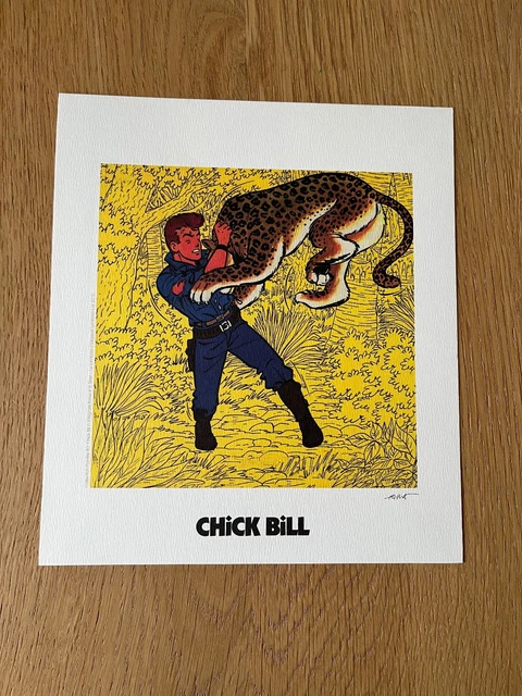 TIRÉ À PART 21x24 CHICK BILL Planète BD Tibet Le trésor du gros magot ...