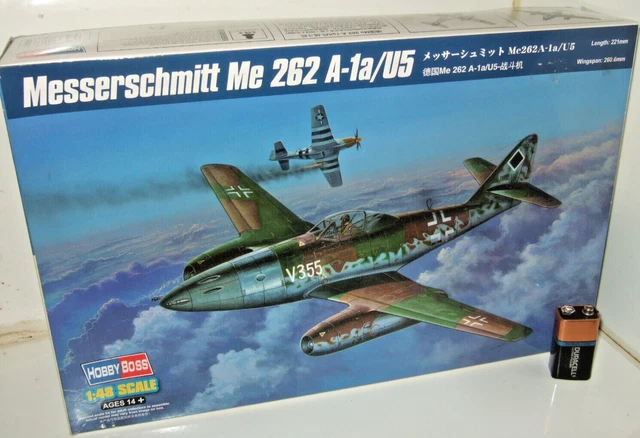 HOBBY BOSS 80373 German Luftwaffe Messerschmitt Me262 A-1A Model Kit in 1:48 £22.85 - PicClick UK