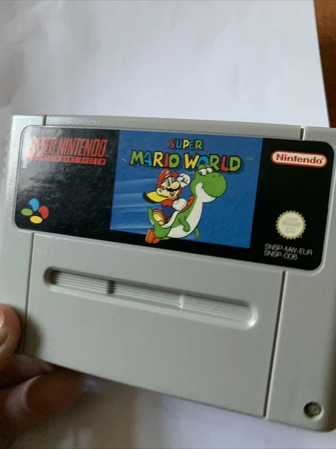 SUPER MARIO WORLD SUPER NINTENDO SNES UK EUR PAL *CART ONLY* -Rare ...