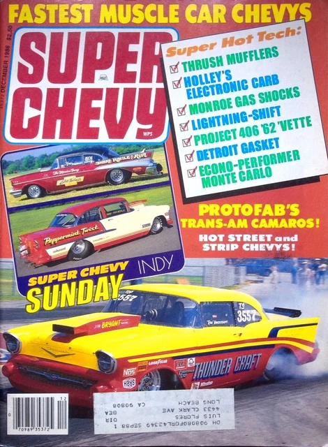 TRANS-AM CAMAROS! - Super Chevy Magazine, December 1986, Volume 15 ...