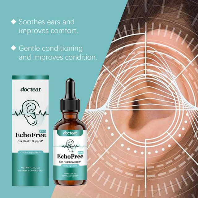ECHOFREE EAR DROPS For Tinnitus Relief For Ringing Ears Drops,Herbal ...