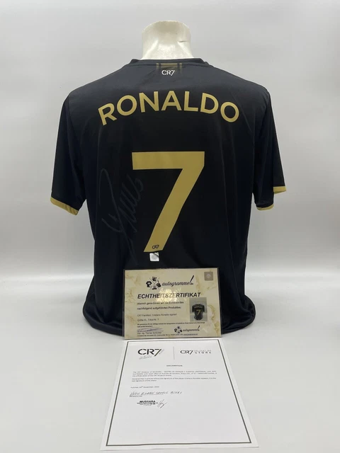 CR7 FANSHIRT CRISTIANO Ronaldo signiert Autogramm Fußball handsigned ...