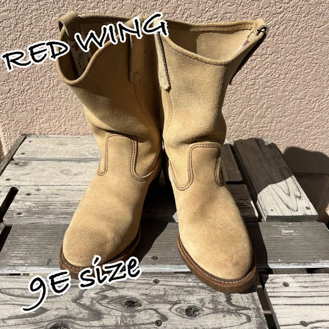 RED WING BOOTS 8156 Pecos Boots SizeUS9E Suede Beige 015626d £248.92 ...