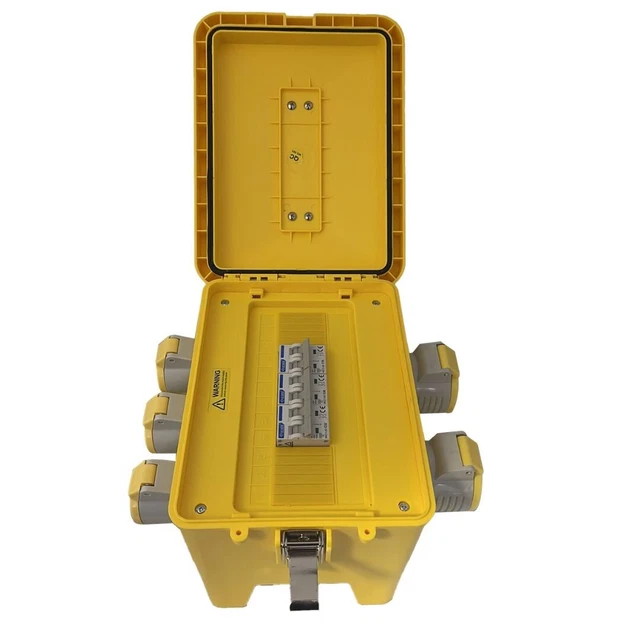 SPLITTER JUNCTION BOX 110V 5 Way with 3 MCB Safety Breakers 3x16A 2x32A ...
