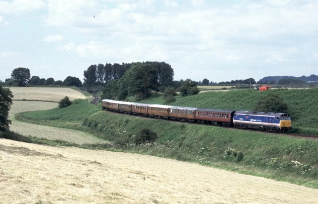 35MM SLIDE BR British Railways Diesel Loco Class 50 50026 @ Eardington ...