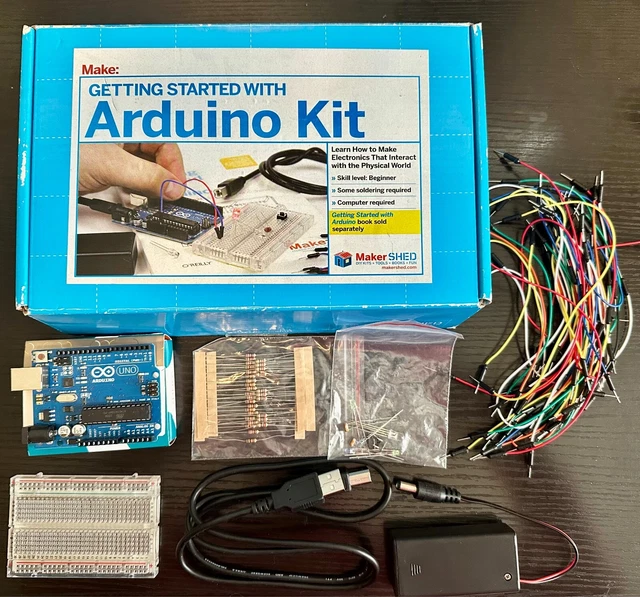 MAKER SHED MAKE: Getting Started w/Arduino Kit with Uno R3 | Arduino ...