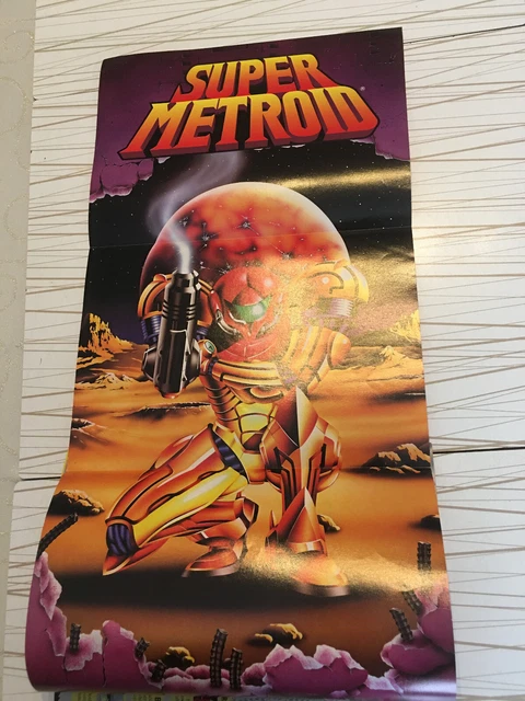 NINTENDO POWER MAGAZINE issue 57 with Super Metroid poster snes £20.00 ...