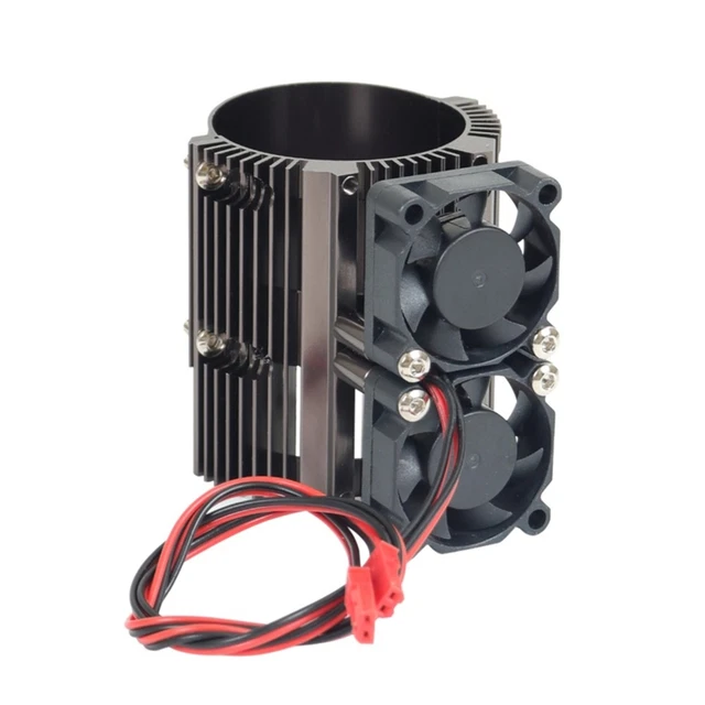1/8 FAN MOTOR Twin Cooling Radiator For SUMMIT E-REVO 41-43mm Engine 1/ ...