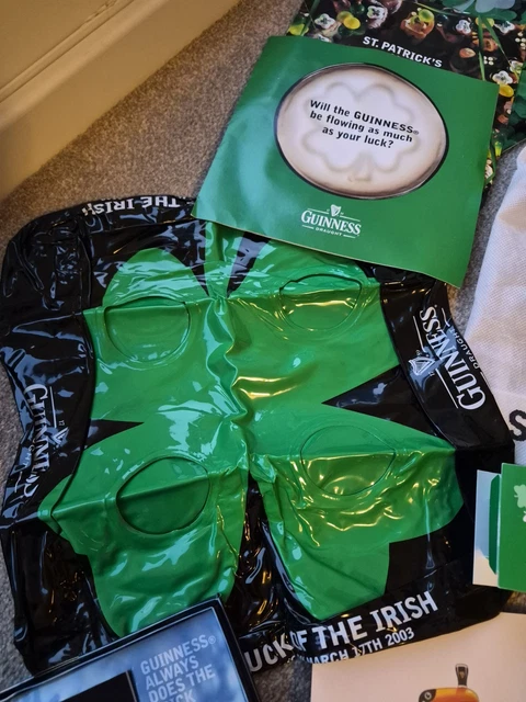 EARLY 2000S GUINNESS Merchandise Incl Inflatables, glasses & Xmas tree ...