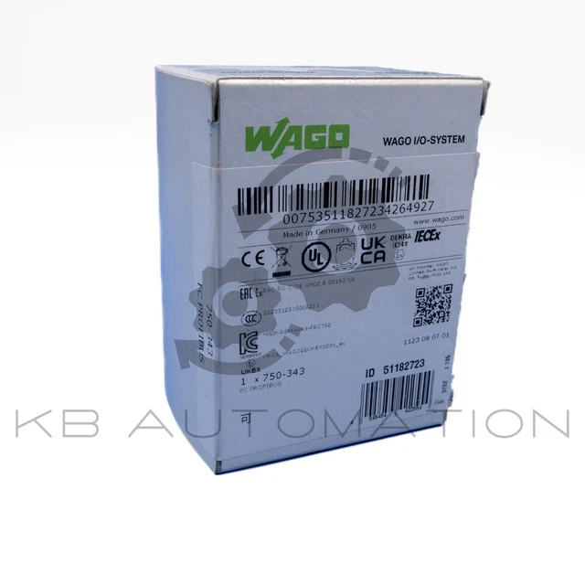 WAGO 750-343 I/O System 750/753 fieldbus coupler PROFIBUS DP EUR 299,97 ...