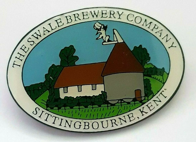 THE SWALE BREWERY Company Sittingbourne Kent Metal Pin Badge - Beer ...