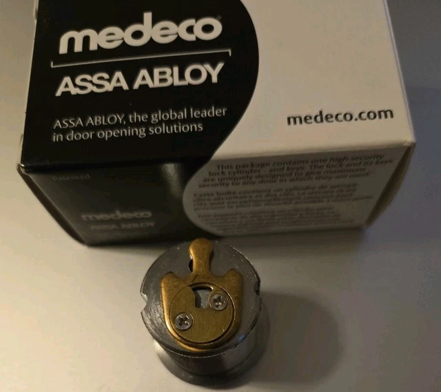 MEDECO SR-LOCK 32-0275 CT-Z00 LARGE INTERCHANGABLE COFE Satin Chrome ...