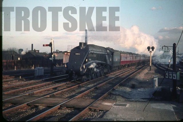 35MM SLIDE BR British Railways Steam Loco 60013 Class A4 Wood Green ...