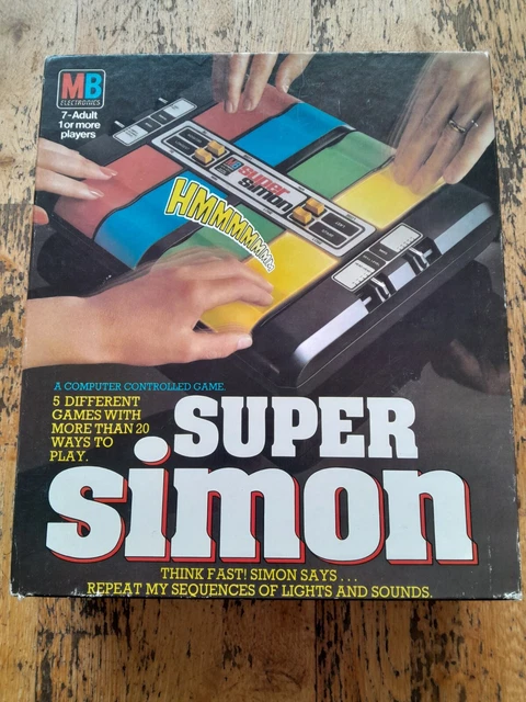 VINTAGE ELECTRONIC GAME Mb Games Super Simon Complete & Boxed Vgc Fully ...