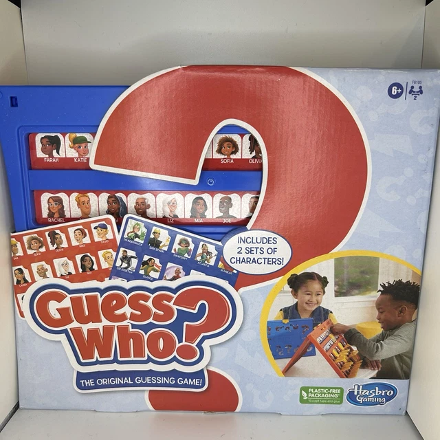 GUESS WHO? ORIGINAL Guessing Board Game for Kids, Family Time 2 Player ...