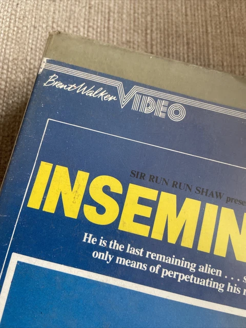 RARE BRENT WALKER INSEMINOID Ex Rental VHS Video Alien Slasher JUDY ...