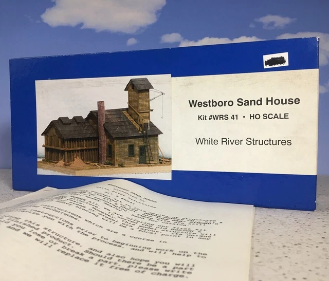 WHITE RIVER STRUCTURES - Westboro Sand house HO Scale B&M proto ...