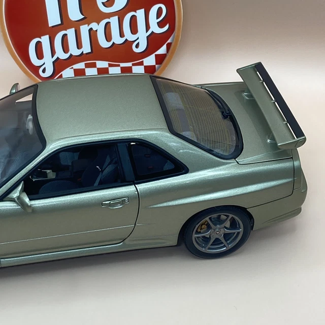 AUTOART 1/18 SKYLINE GT-R R34 V-Spec II Nurburgring Millennium Jade ...