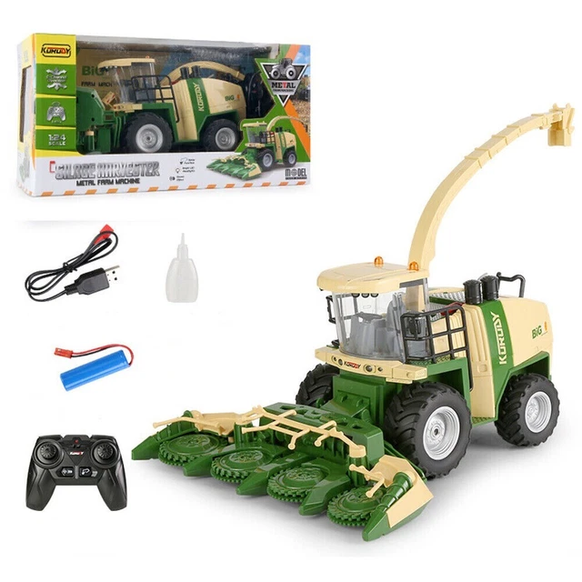 1:24 REMOTE CONTROL Tractor Toy Harvester Farm Toys RC Tractor Gift for ...