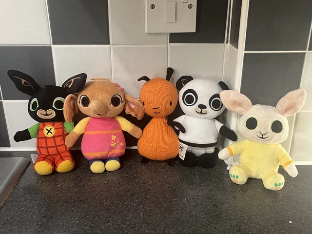 CBEEBIES BING BUNNY Soft Plush Toy Bundle Bing Sula Pando Flop ...