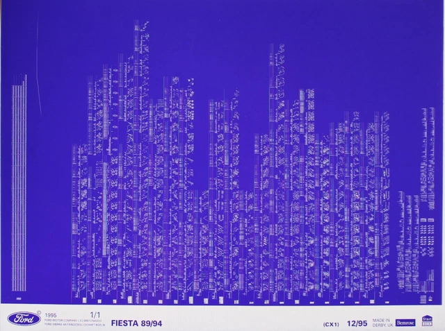 FORD MONDEO MK 1 Teilekatalog Microfilm Microfiche 1993-1996 Original ...