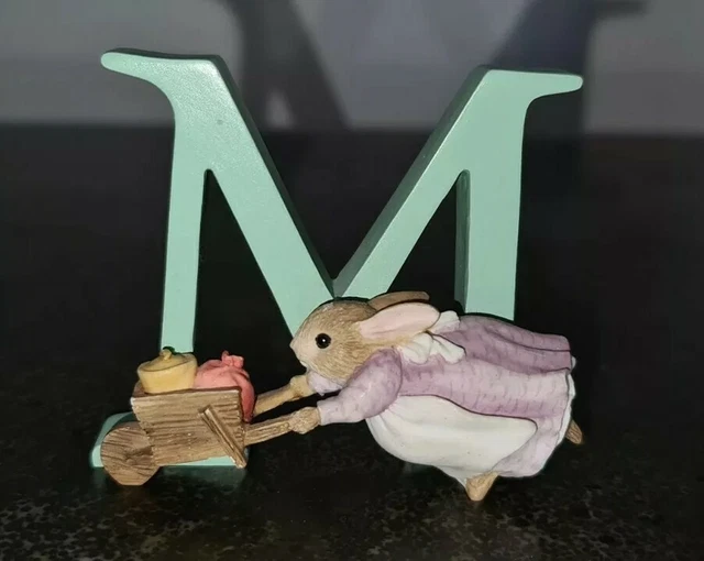 BORDER FINE ARTS Beatrix Potter Alphabet Figurine Letters M & E. Peter ...