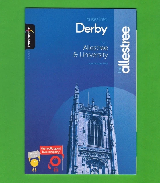 POCKET SIZE BUS Timetable - Trent Barton - The Allestree - Derby ...