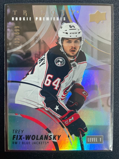 TREY FIX-WOLANSKY 2022-23 Upper Deck Trilogy recrue premières niveau 1 ...
