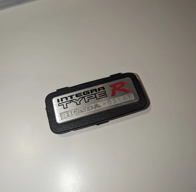 HONDA ACURA INTEGRA Type-R JDM DC2 ITR Center Console Badge Plate RARE ...