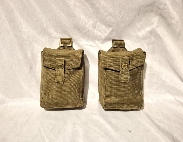WW2 BRITISH ARMY Paratrooper AA1501 CMT Thompson Submachine Gun Pouches ...