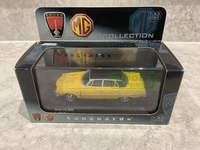 CORGI VANGUARDS 1/43 VA06512 Rover P6 3500 April Yellow Hidden Gems Exc ...