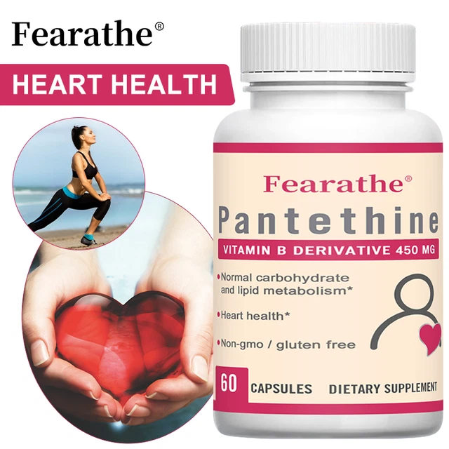 PANTETHINE CAPSULES - Balance blood circulation Support heart system ...