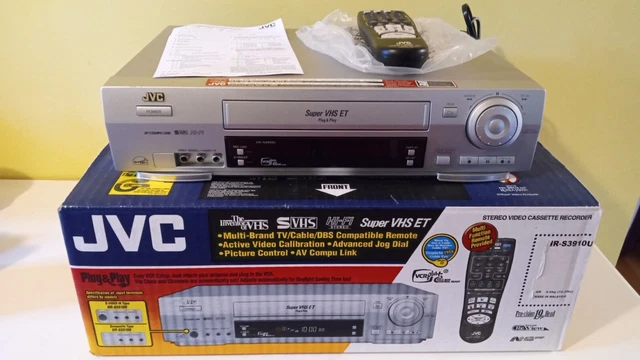 JVC HR-S3910U SUPER VHS S-VHS SVHS VCR PLAYER & RECORDER HIFI AV ...
