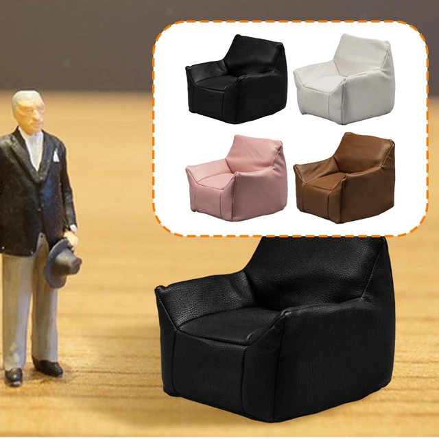 MINIATURE SINGLE SEAT Sofa Model for 1:12 Doll House Role Play ...