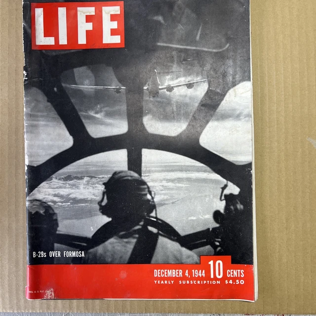 WW2 LIFE MAGAZINE December 4 1944 B-29's over Formosa WWII Articles ...