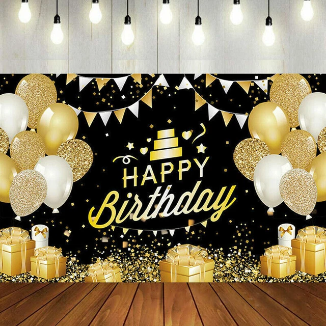 KIDS BLIPPI HAPPY Birthday Backdrop Photograph Background Party Banner ...