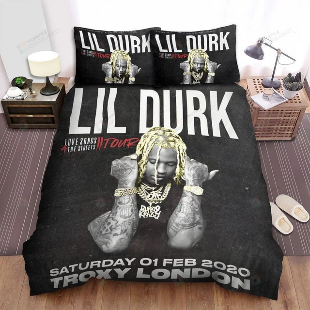 LIL DURK TROXY London Poster Quilt Duvet Cover Set Super King Soft ...