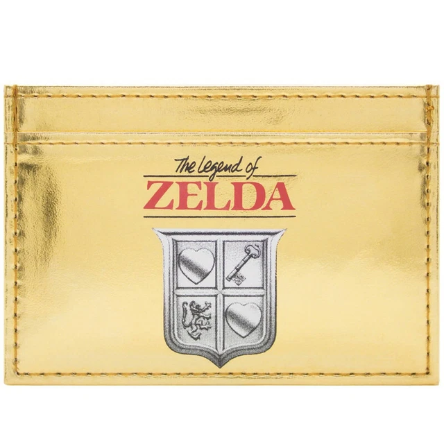 LEGEND OF ZELDA Retro NES Box Art Gold Holder ID Card Wallet *SECOND* £ ...