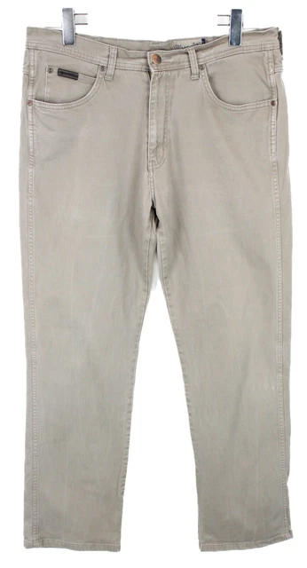 WRANGLER ARIZONA STRETCH Hommes Jeans W36/L32 Coupe Standard Zip Fly Jeans Beige EUR 44,25 ...
