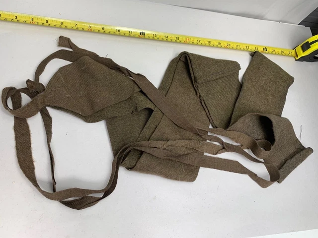 ORIGINAL WW1 / WW2 British Army Puttees / Gaiters / Leg Wrap Pair £16. ...
