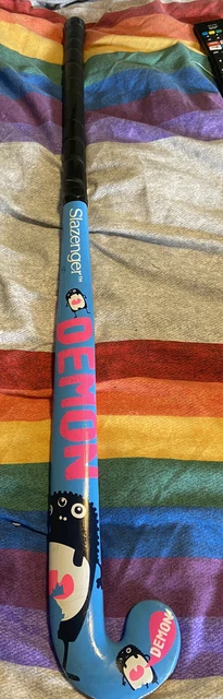 SLAZENGER DEMON HOCKEY Stick Pink Black 34" Wooden £23.60 - PicClick UK