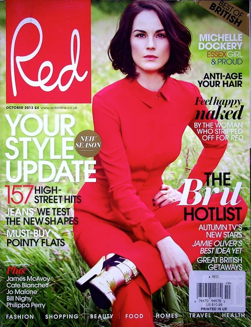 COUVERTURES DOCKERY DOWNTON Abbey Michelle Mode Rouge, Magazine Octobre ...