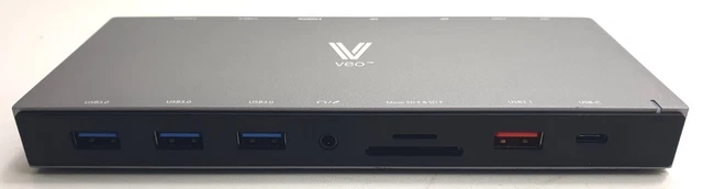VEO X900 DOCK Docking Station Usb-C Dp Hdmi Sd No Psu £24.99 - PicClick UK
