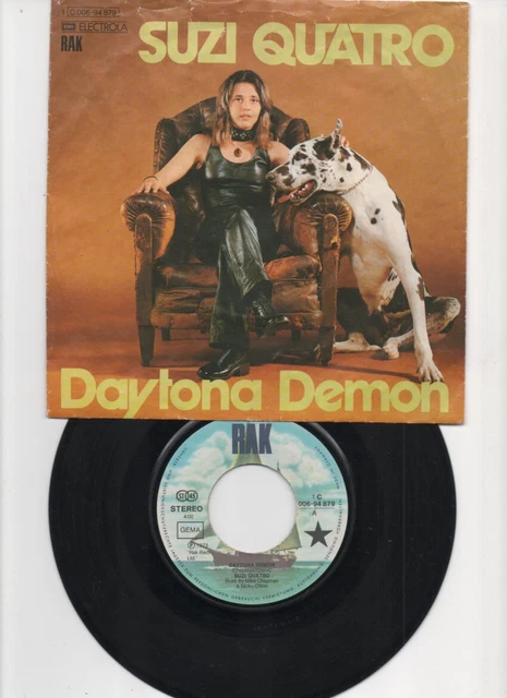SINGLE-SUZI QUATRO:DAYTONA DEMON/ROMAN Fingers 1973 Hülle:ca.VG/PLatte ...